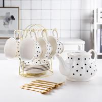 China 2024 Christmas Novelty Sustainable Luxury Ceramic Coffee Cup And Saucer Collection for sale