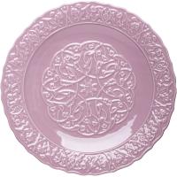 China Business Gifts Luxury Purple Plate For Elegant Restaurants Dinnerware Set Party Wedding for sale