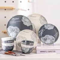China Ceramic Dinner Set 72 Pcs Porcelain Dinnerware Jogo De Jantar Tableware 2024 Design Rome for sale
