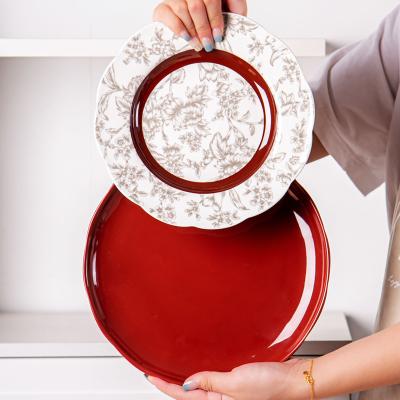 China Bone Luxury Porcelain Tableware Ceramic Set Of Plates Volume Other Occasion Presents for sale