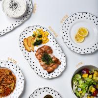 China Luxury European Porcelain Dinner Set Technique Under Glazed Ceramic Dinnerware for sale