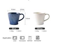 China Vintage Ceramic Coffee Mug 300ml Reactive Glaze Porcelain Cup For Sustainable Living for sale