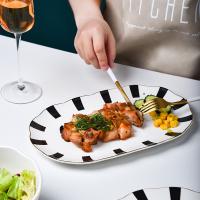 China Luxury European Porcelain Dinner Set Technique Under Glazed Ceramic Dinnerware for sale