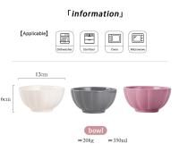 China 2023 Nordic Style Porcelain Rice Bowl Mini Ceramic Bowl Solid Color Pumpkin Bowl Pink White Gray for sale