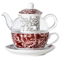 China Business Gifts Elegant Vintage Ceramic Tea Cup Set With Porcelain Teapot And Cup for sale