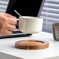 China Minimalism Nordic Coffee Cup And Saucer Set Of 12 Pieces Ceramic 250ml Porcelain Mug for sale
