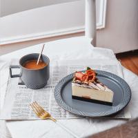 China 300ml Japanese Stackable Mug And Saucer Vintage Style Cups Saucers Set Ceramics Plate for sale