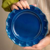 China Design Ceramic Blue Plate Porcelain Dinner Set Plates And Bowls Gradient For Presents for sale