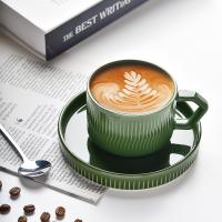 China Custom Printed Porcelain Tea Cup And Saucer Set Perfect Gift For Coffee Enthusiasts for sale