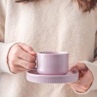 China Custom Printed Porcelain Tea Cup And Saucer Set Perfect Gift For Coffee Enthusiasts for sale