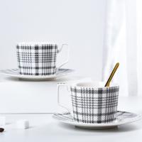 China Ceramic Nordic Style Luxury Tableware Porcelain Plant Pattern Dinnerware For 8 People for sale