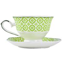 China Bohemian Teapot Moroccan Style Green Coffee Cup And Saucer Set Ideal For Business Gifts for sale