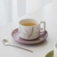 China Porcelain Floral Tea Set Ceramic Tea Cups Saucers Mugs Coffee Set With 250ml Volume for sale