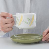 China Porcelain Floral Tea Set Ceramic Tea Cups Saucers Mugs Coffee Set With 250ml Volume for sale