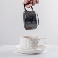 China Europe Design Ceramic Cappuccino Cup And Saucer Set For Europe Market for sale