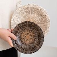 China Plant Pattern Type Ceramic Dinnerware Set Dishes Luxury Vietnam Nordic Floral Flower Shape for sale