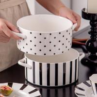 China Under Glazed Fashion Ceramic Kitchen Plates Set Dinner Dinnerware For Party Occasion for sale