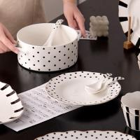 China Under Glazed Fashion Ceramic Kitchen Plates Set Dinner Dinnerware For Party Occasion for sale