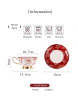 China Christmas Ornament Cup Porcelain Mug Set Gift Box Ceramic Coffee Cups Tea Cup Breakfast Milk Water Cups For Gift for sale
