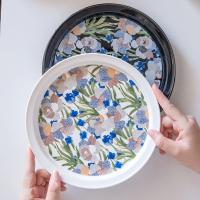 China European Style Ceramic Mugs And Saucers Set Of 6 250ml Capacity Beautiful Flower Design for sale