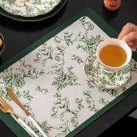 China Kitchen Tabletop Under Glazed Technique Porcelain Tableware Set With Diatom Placemats for sale