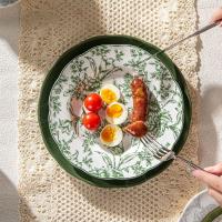 China Kitchen Tabletop Under Glazed Technique Porcelain Tableware Set With Diatom Placemats for sale