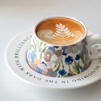 China 250ml Porcelain Cup Latte Mugs Ceramic Tasse Taza Cafe Coffee Occasion Business Gifts for sale