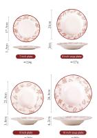 China Custom Porcelain Christmas Plate Chinese Style Under Glazed Ceramic Ornaments for sale