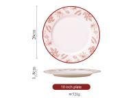 China Custom Porcelain Christmas Plate Chinese Style Under Glazed Ceramic Ornaments for sale