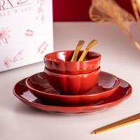 China Year Decorations Party Supplies Traditional Chinese Dinnerware Set For 1 Person for sale