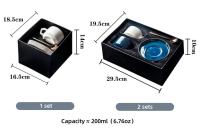 China Porcelain Coffee Cup And Saucer Ceramic Tea Cup Gift Box For Father'S Day 2024 Dad Mug for sale