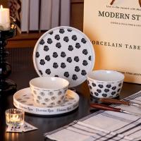 China Under Glazed Technique Porcelain Dinnerware Set Ramadan Gift Tableware For 1 Person for sale