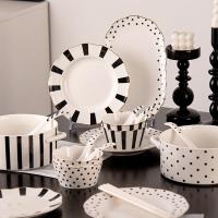 China Modern 4 Porcelain Dinner Set Soup Plate Bowl Dish Cup Gift Sets For Moms Day for sale