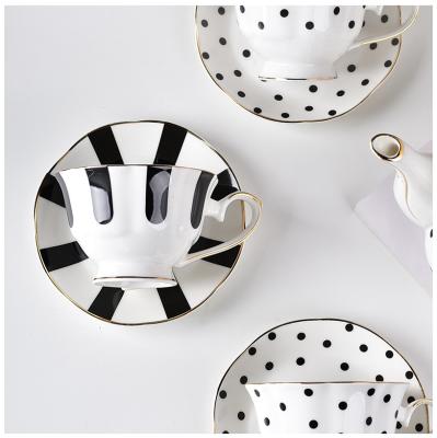 China English Cups Porcelain Tea Cups Sets And Saucers For Uk Market In European Style for sale