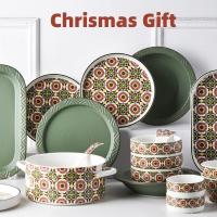 China Presents Porcelain Ceramic Dinner Set For Women'S 2024 Christmas Table Set for sale