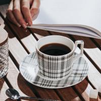 China Party Occasion Ceramic Porcelain Tea Cup And Saucer Set With Spoon In European Style for sale