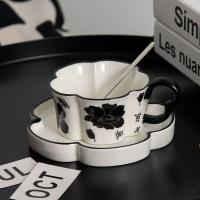 China Romantic Ceramic Tailcoat Series Coffee Cup And Saucer Set Ideal For Drinkware Type for sale