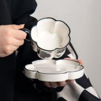 China Romantic Ceramic Tailcoat Series Coffee Cup And Saucer Set Ideal For Drinkware Type for sale