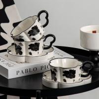 China Romantic Ceramic Tailcoat Series Coffee Cup And Saucer Set Ideal For Drinkware Type for sale