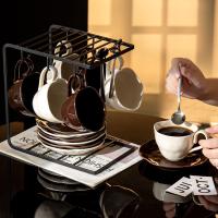 China Novelty Design Style Handmade Ceramic Coffee Cups And Saucers For Sustainable for sale