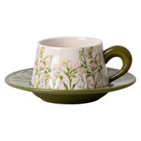 China Lily Wind Bell Floral Cups And Saucers Set Perfect Gift For Business Occasions for sale