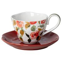China British Classical Fashion Ceramic Espresso Cups And Saucers Perfect For Garden Parties for sale