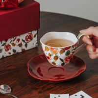 China British Classical Fashion Ceramic Espresso Cups And Saucers Perfect For Garden Parties for sale