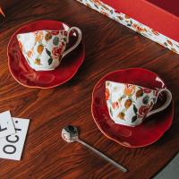 China British Classical Fashion Ceramic Espresso Cups And Saucers Perfect For Garden Parties for sale