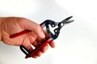 China X7 Garden Scissors Red Handle Elbow Fruit Picking Shears garden tools pruning shears for sale