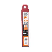 China Snap Off 18mm Utility Knife Blade SK2 Carbon Steel Universal 0.5mm 14 Segment 60° for sale