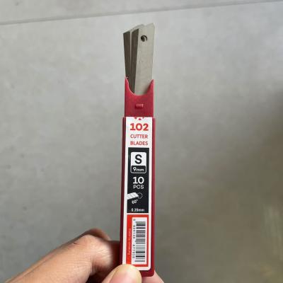 China 86mm Length Snap Off Knife Blade SK2 High Carbon Steel 12 Segments For Clean Accurate Cuts for sale