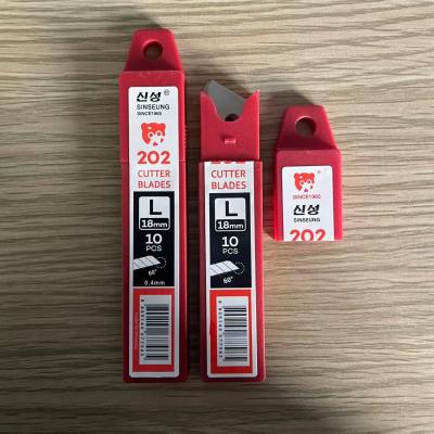 China 8 Segments 18mm Cutter Blades 60° Angle 0.5 Mm Thickness Cutting Performance for sale