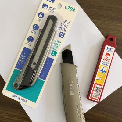 China Anti Slip Grip 18mm Industrial Drywall Utility Knife Sheetrock Gypsum Board Cutting Tool for sale