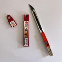 China SK2 High Carbon Steel Cutter Knife Blade 9mm Standard Width Snap Off Design for sale